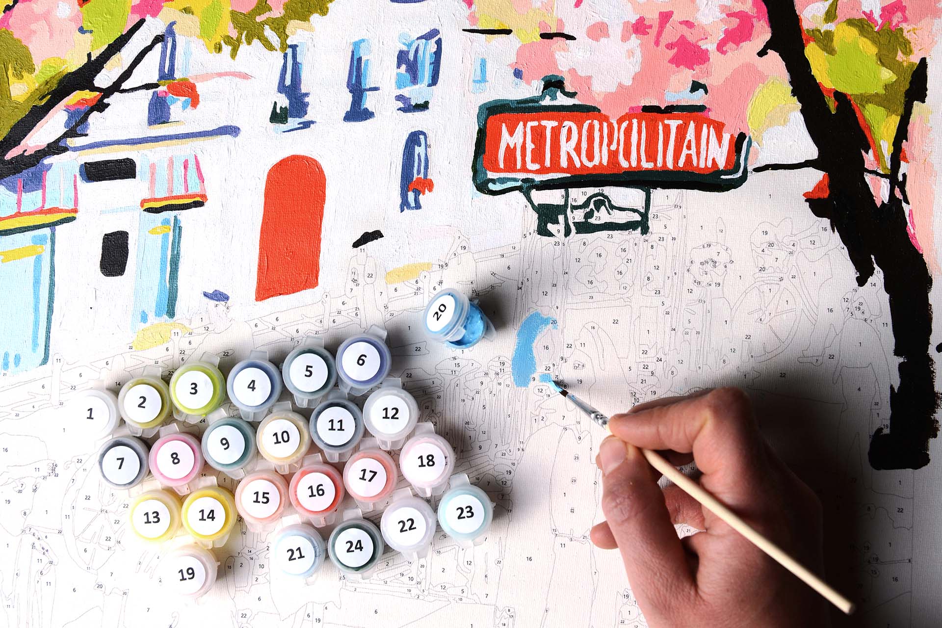 How to Make Number Art - Paint by Numbers