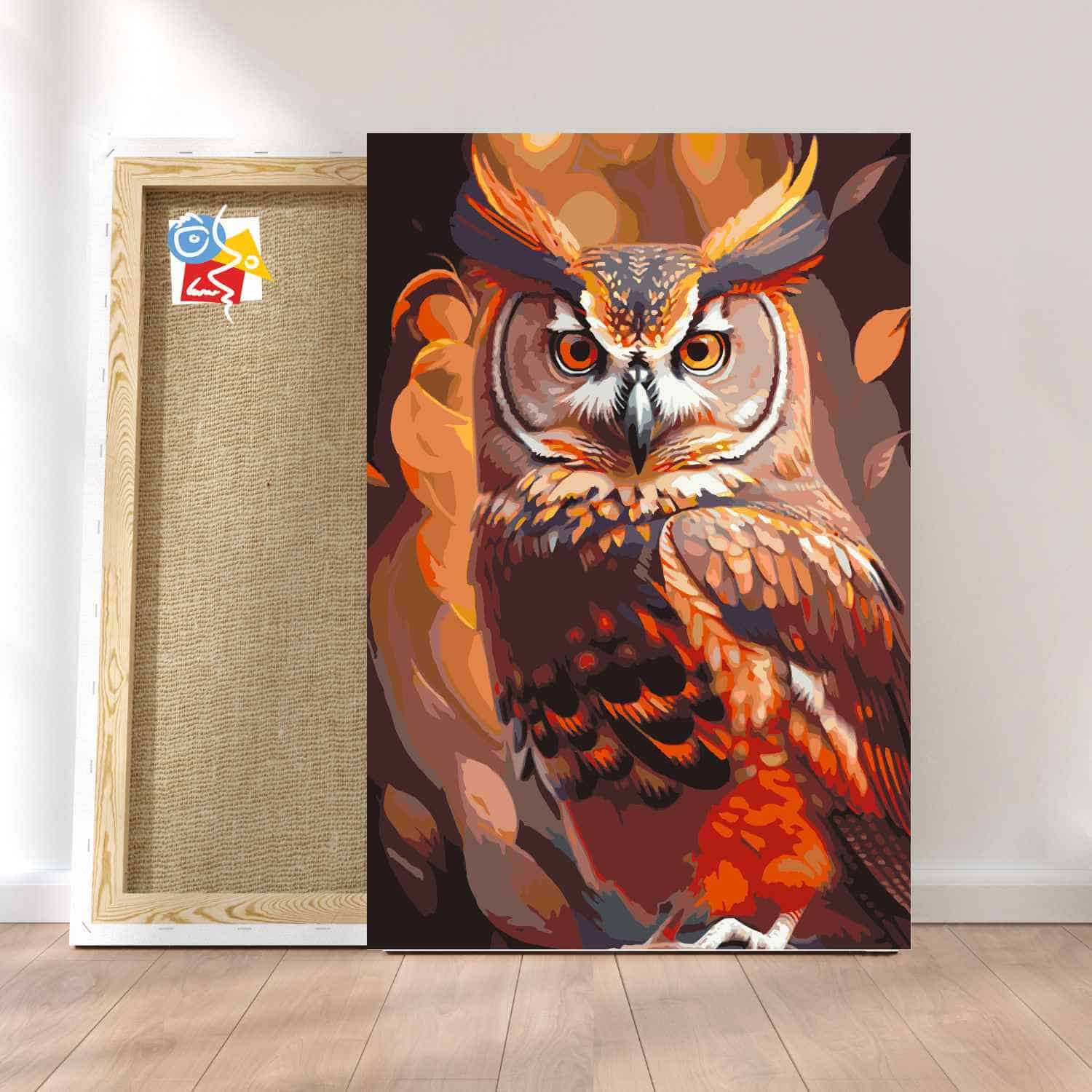 Painting by Numbers - Fiery Owl's Gaze