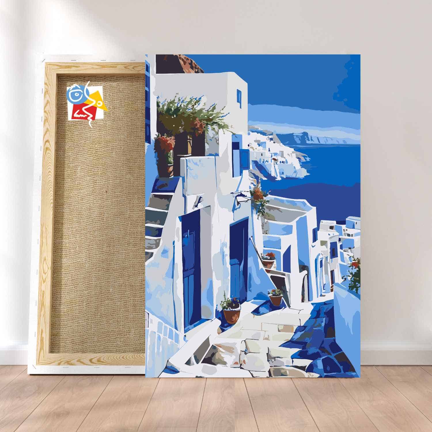 Painting By Numbers - Greek Island Alley