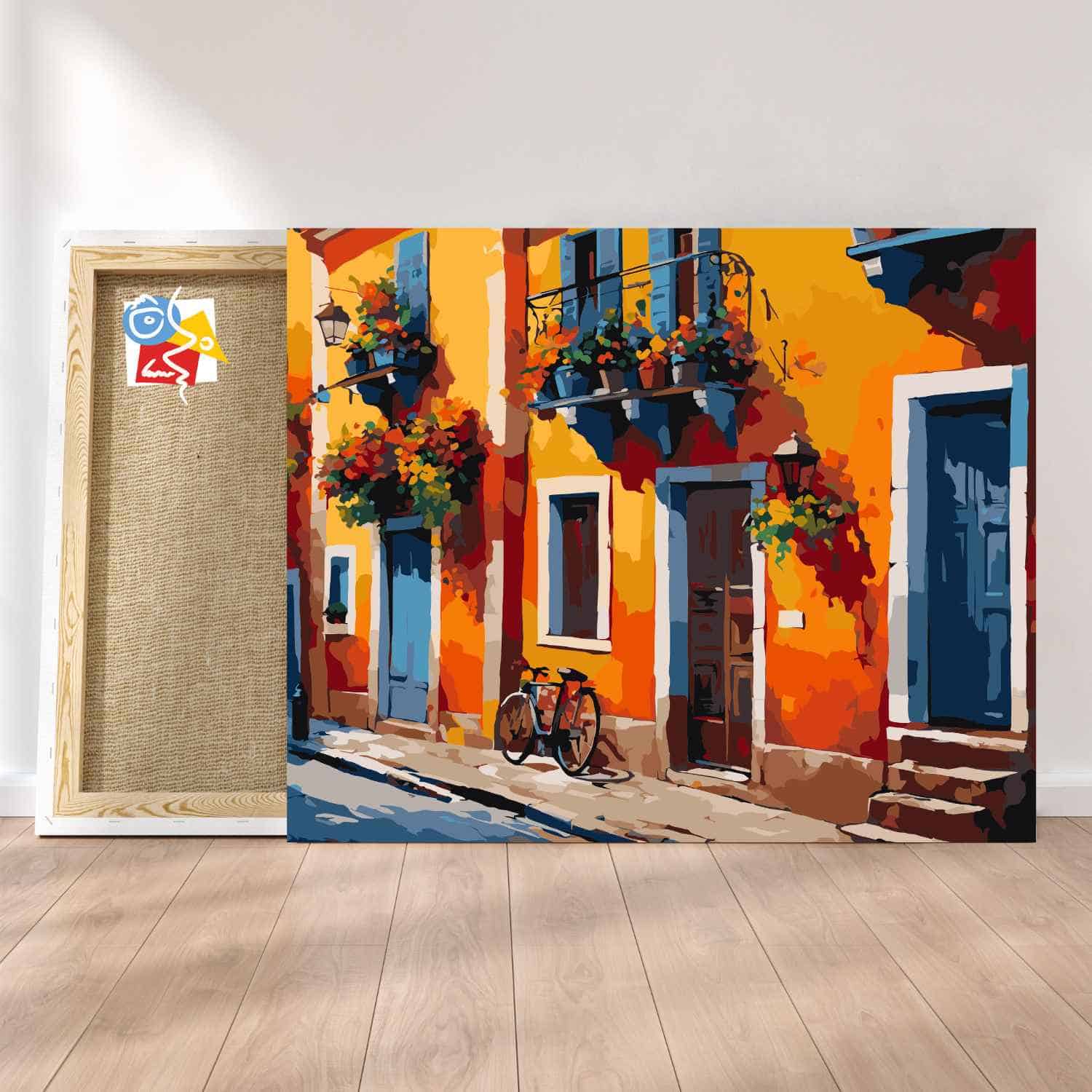 Painting By Numbers Set - Orange Houses of Spain