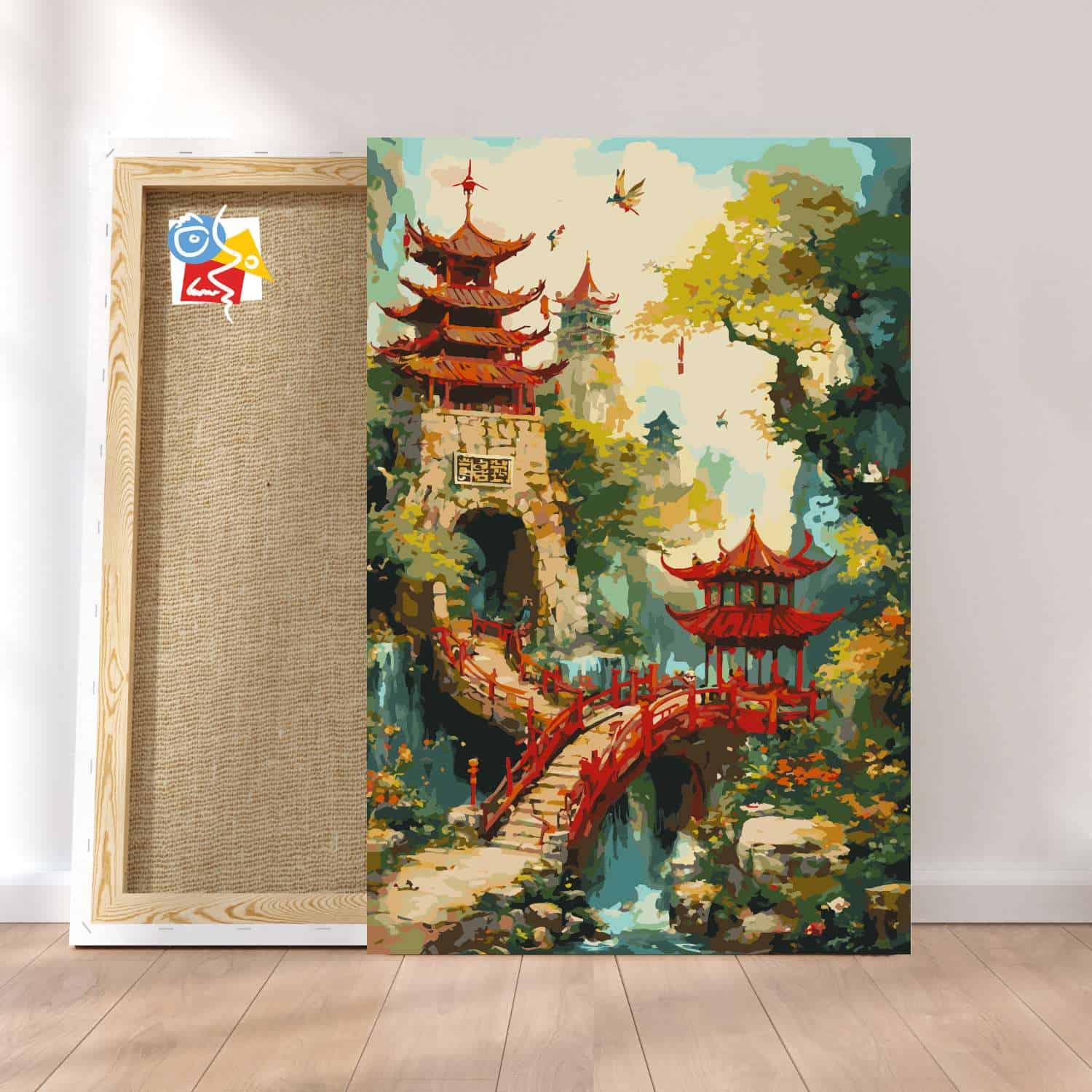 Painting By Numbers - Temple in the Emerald Mist