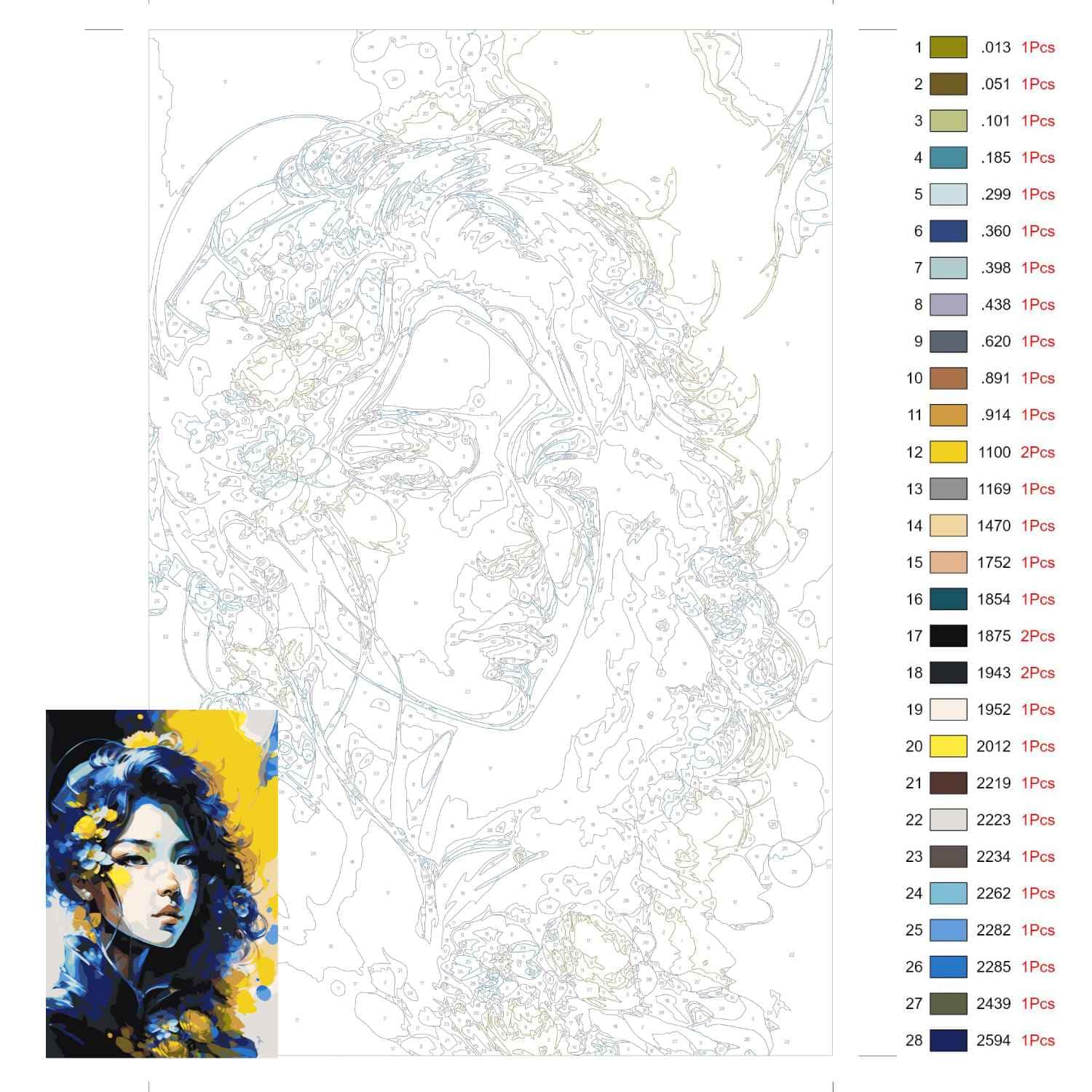 Your Custom Paint By Numbers - Painting by Numbers