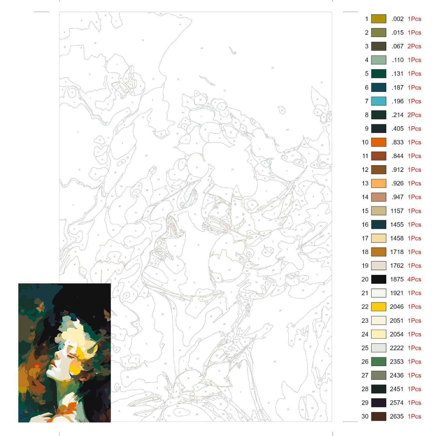 Painting by Numbers - Abstract