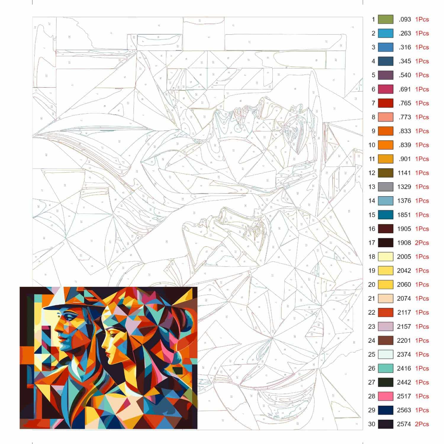 Painting by Numbers - People