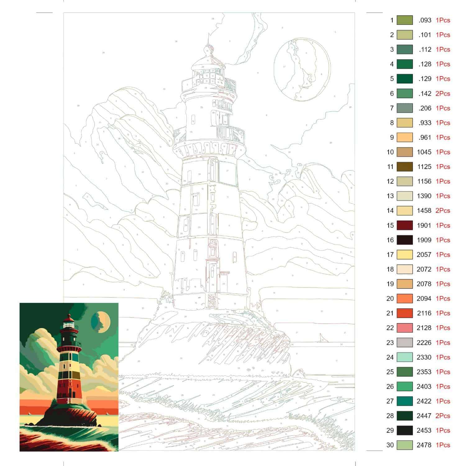 Easy Paint by Numbers for Beginners