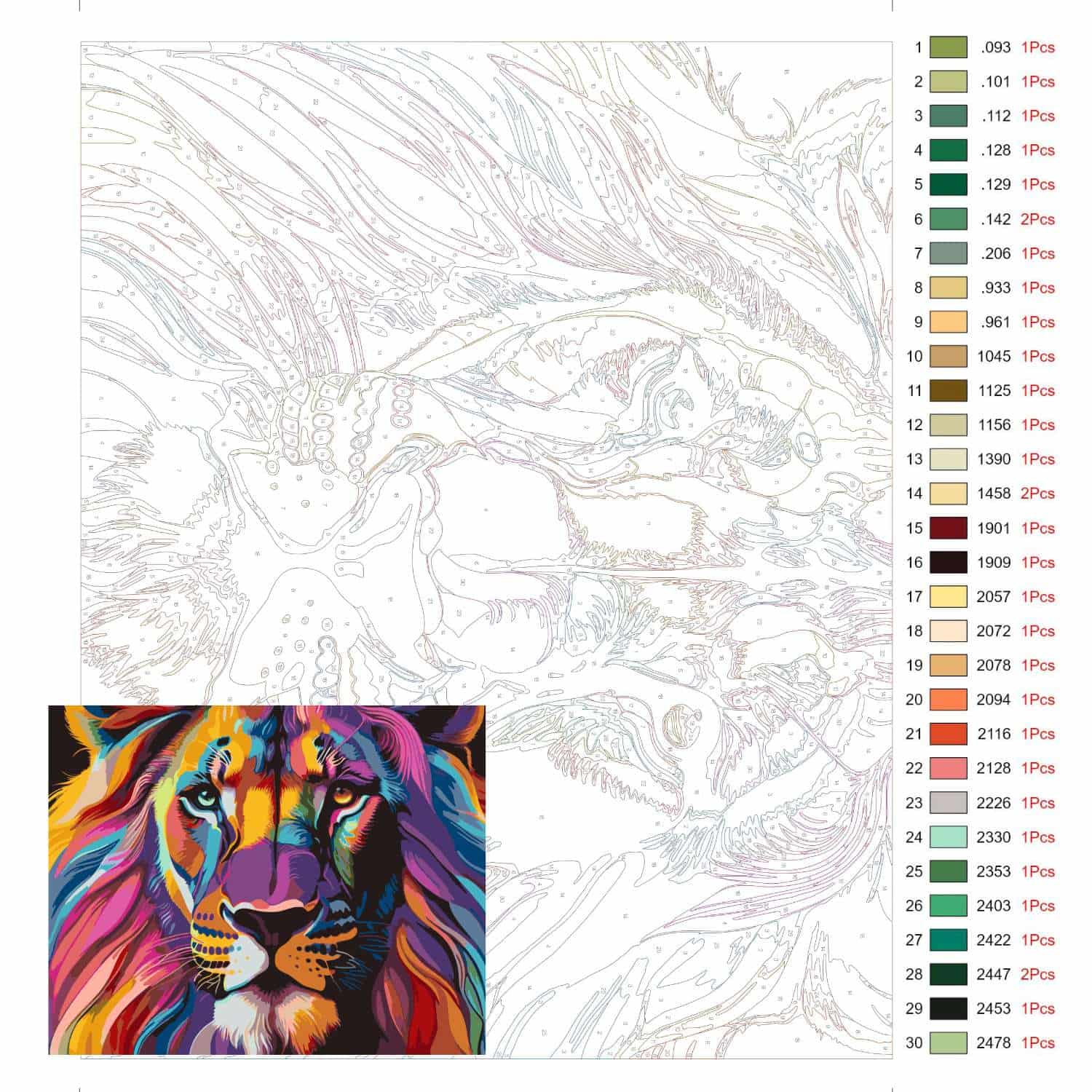 Painting by Numbers - Pop art