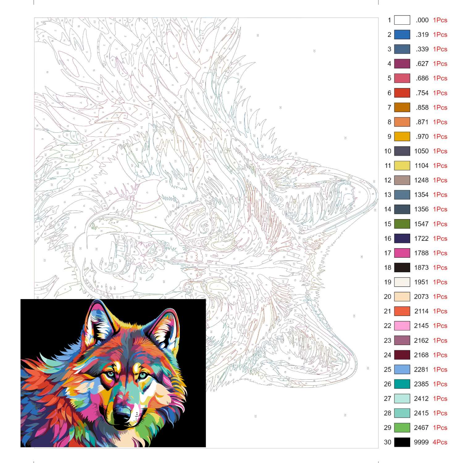 Painting by Numbers - Pop art