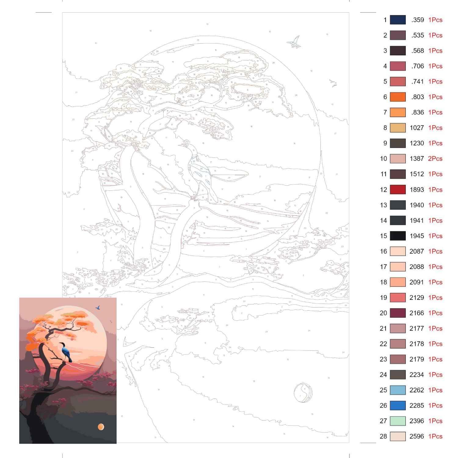 Painting By Numbers Free Printable