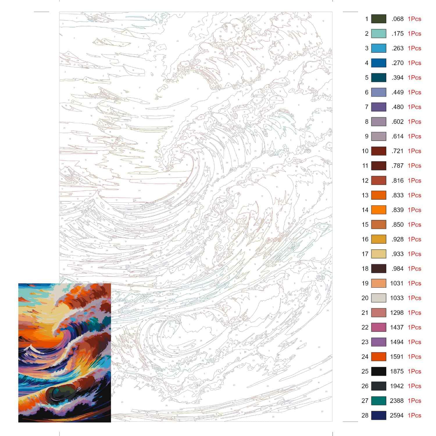 Painting by Numbers - Abstract