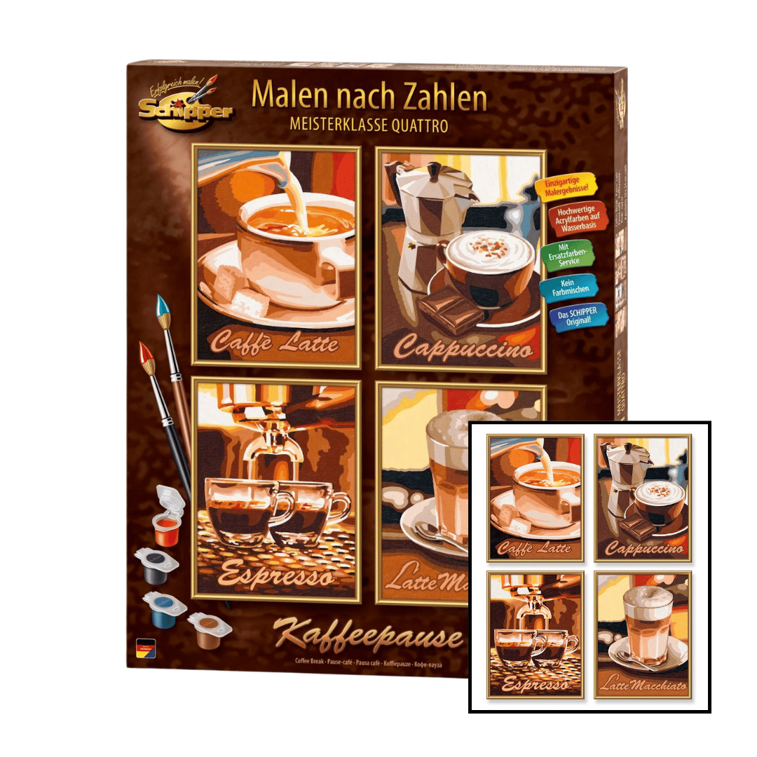 Painting By Numbers Schipper - Quattro set Coffee Break