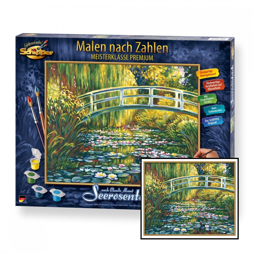 Painting By Numbers Set - Schipper - Water-Lily pond
